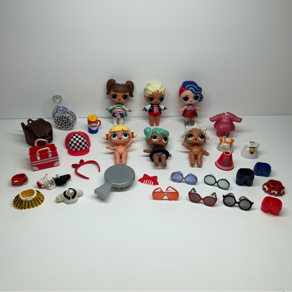 L.O.L. Surprise! | Toys | Mixed Lot Of Red Blue Lol Surprise Dolls ...
